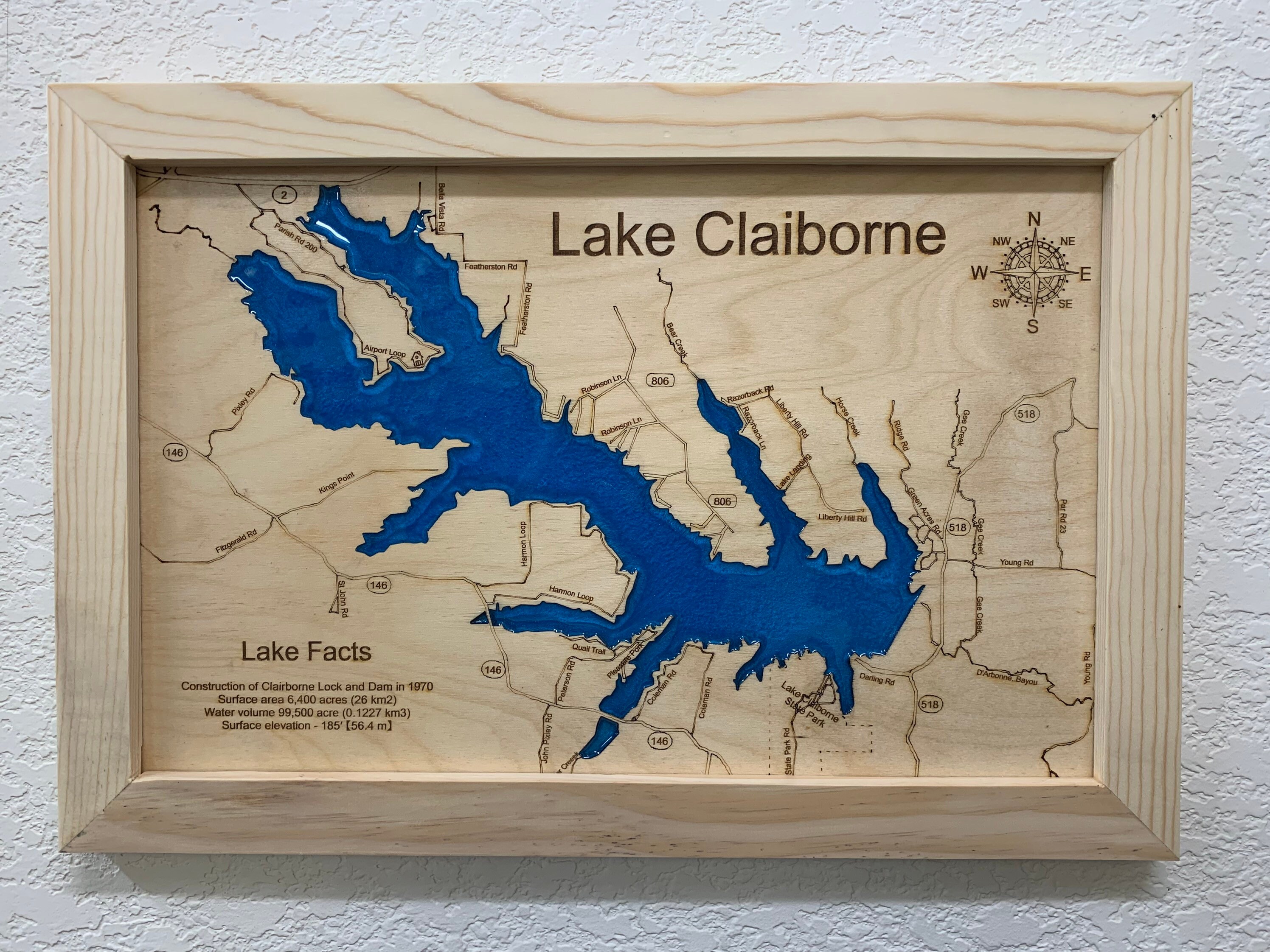 Custom Lake Map Personalized Housewarming Gift Lake House - Etsy