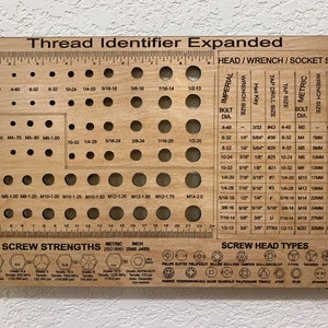 NEW Enhanced Screw and Bolt Identifier Board - Etsy