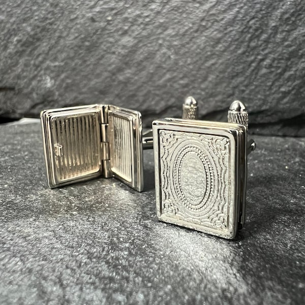 Book Cufflinks - Etsy
