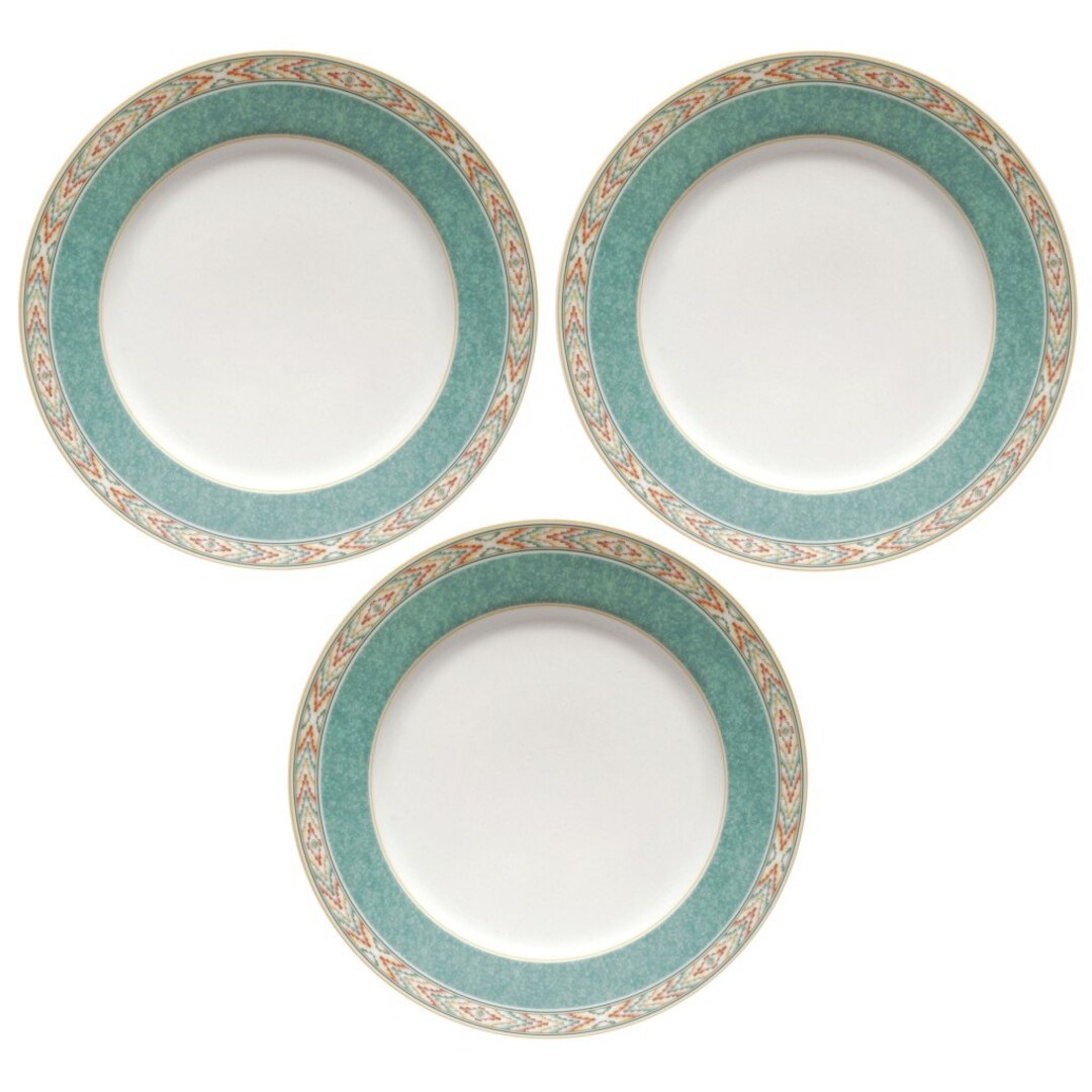 Three Wedgwood Aztec Breakfast Plates 3 Small Dinner Plates - Etsy