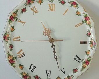 Ceramic Plate Clock - Etsy UK