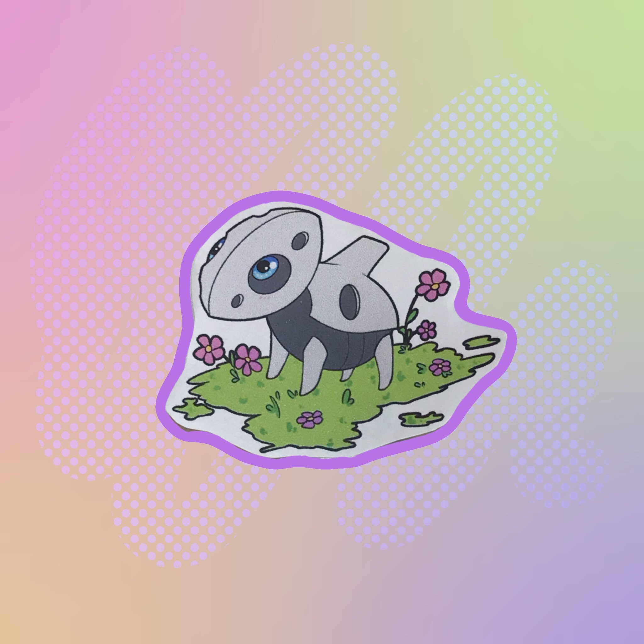 Aron Aggron Pokemon Cute Fan art Sticker | Etsy