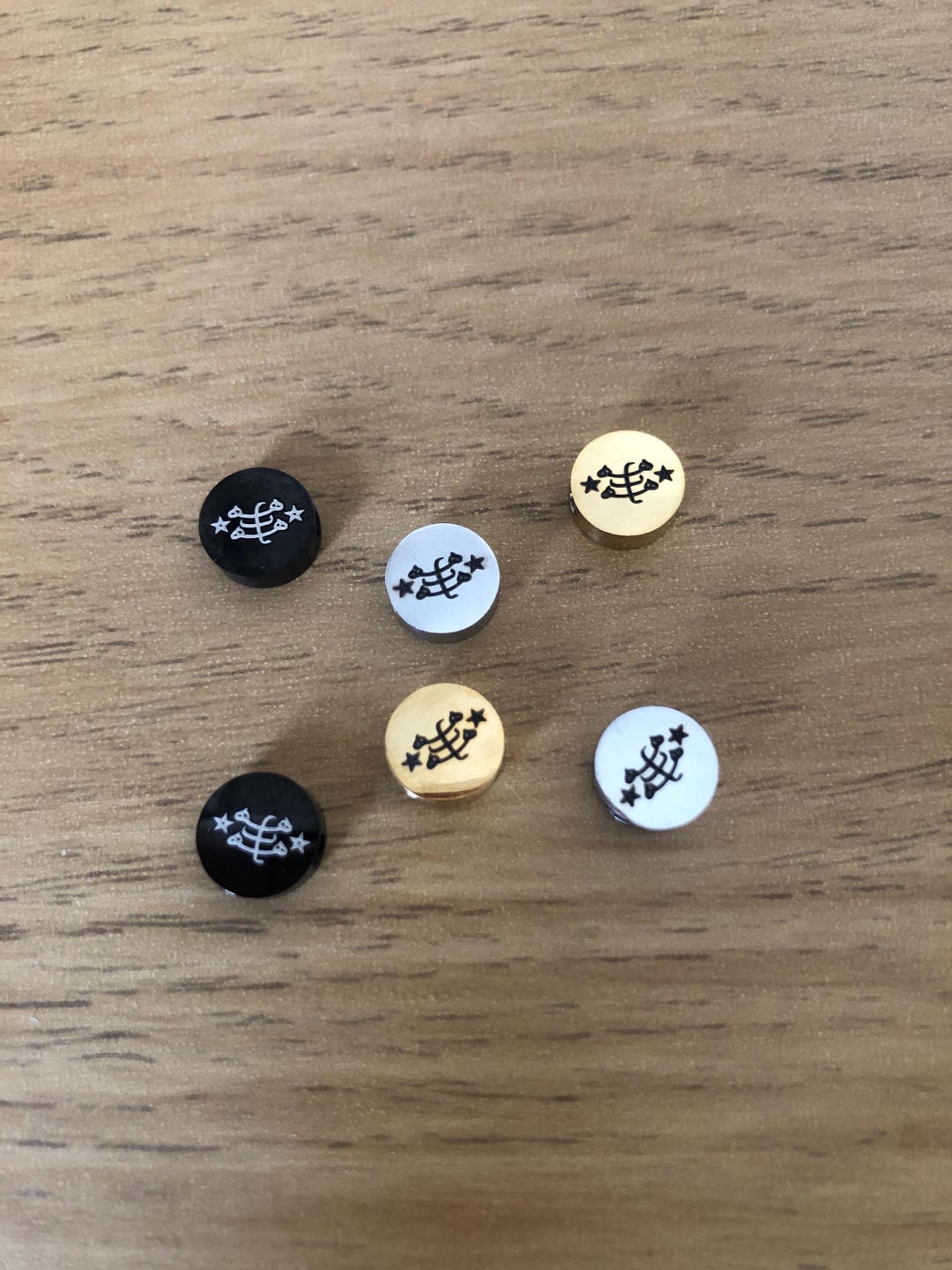 Circle Baha'i Ringstone Symbol Stainless Steel Circle Bead for DIY ...