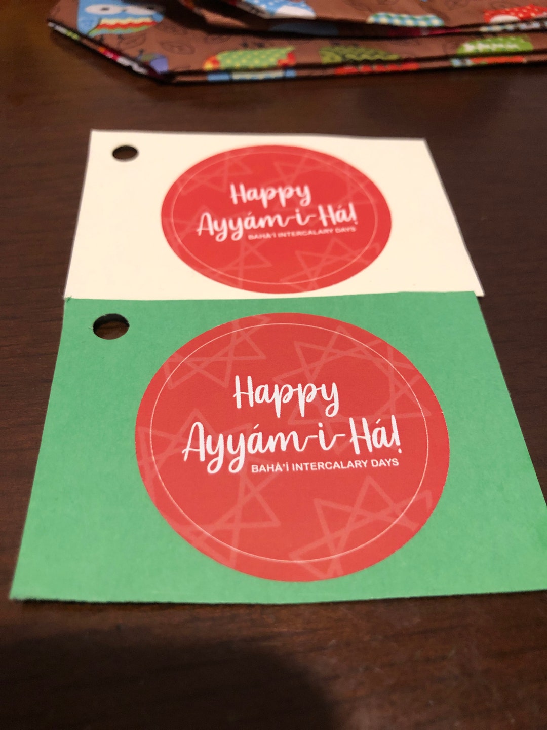 CLASS SET of Happy Ayyam-i-ha Cards With Sticker Labels Only ...