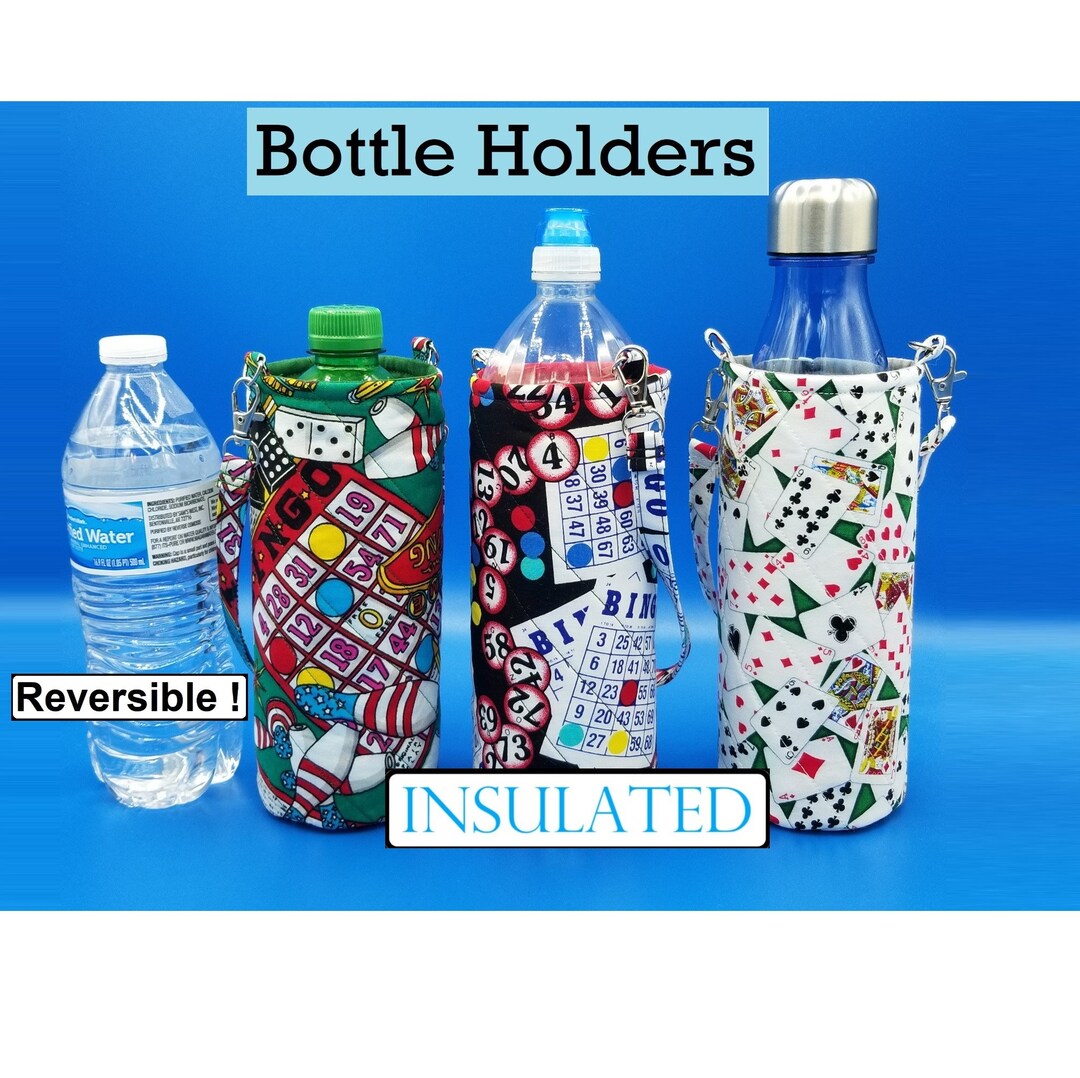 Water/soda Bottle Holder, Games Motif, Insulated, Lined, Great Gift for ...