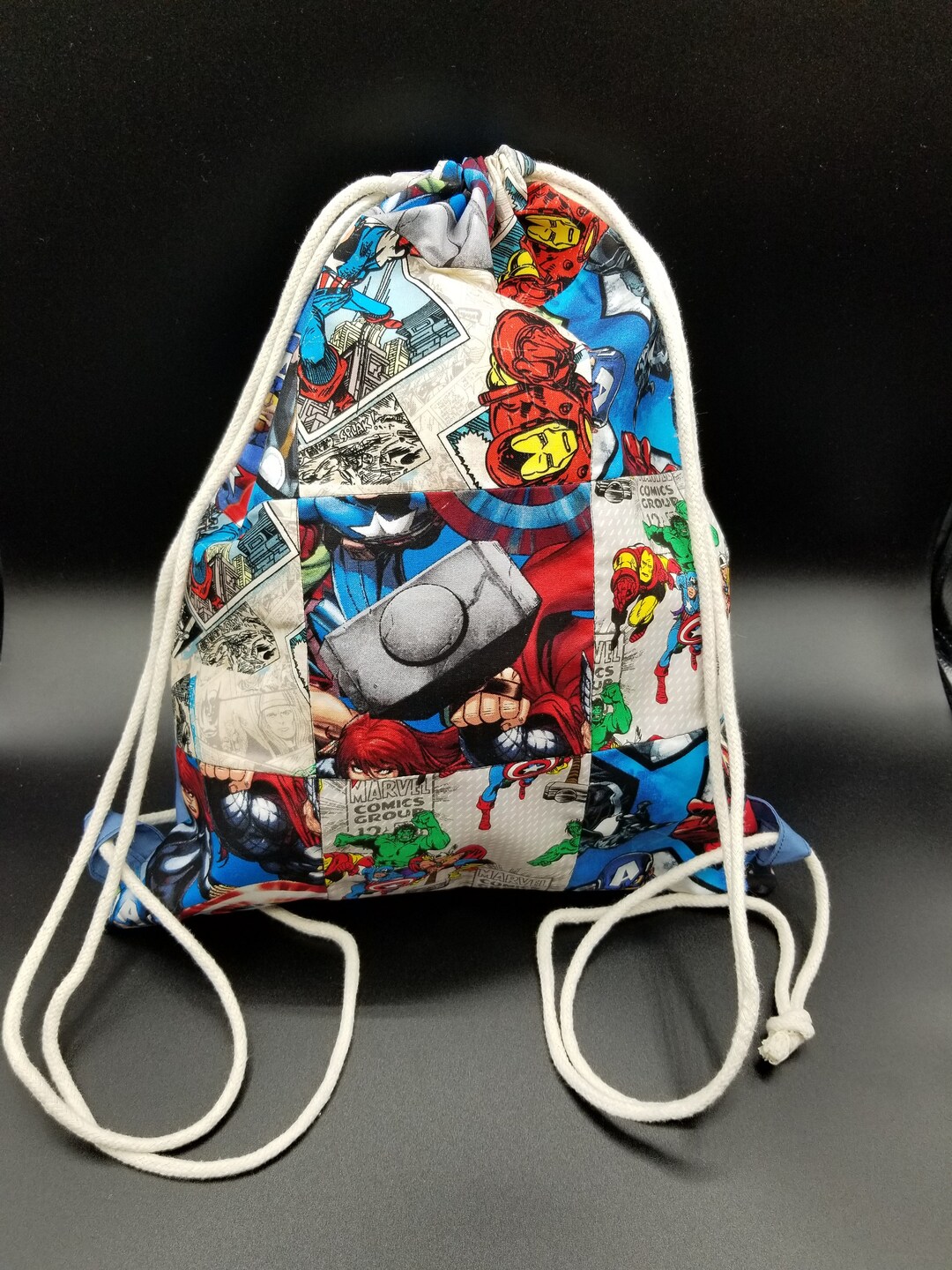 Multiple Styles Drawstring Backpack, Marvel Motif, All Ages, Adults ...