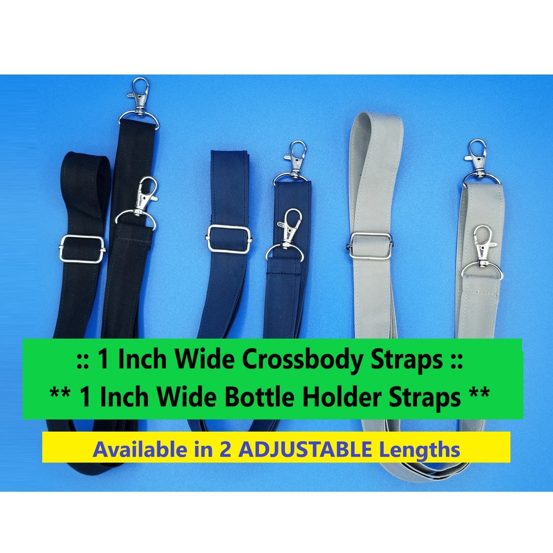 1" WIDE Strap for Bottle Holder/crossbody Bag, Adjustable, Double Layer ...