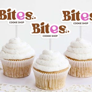 Custom Logo Cupcake Toppers, Branded Business Cupcake Picks, Corporate ...