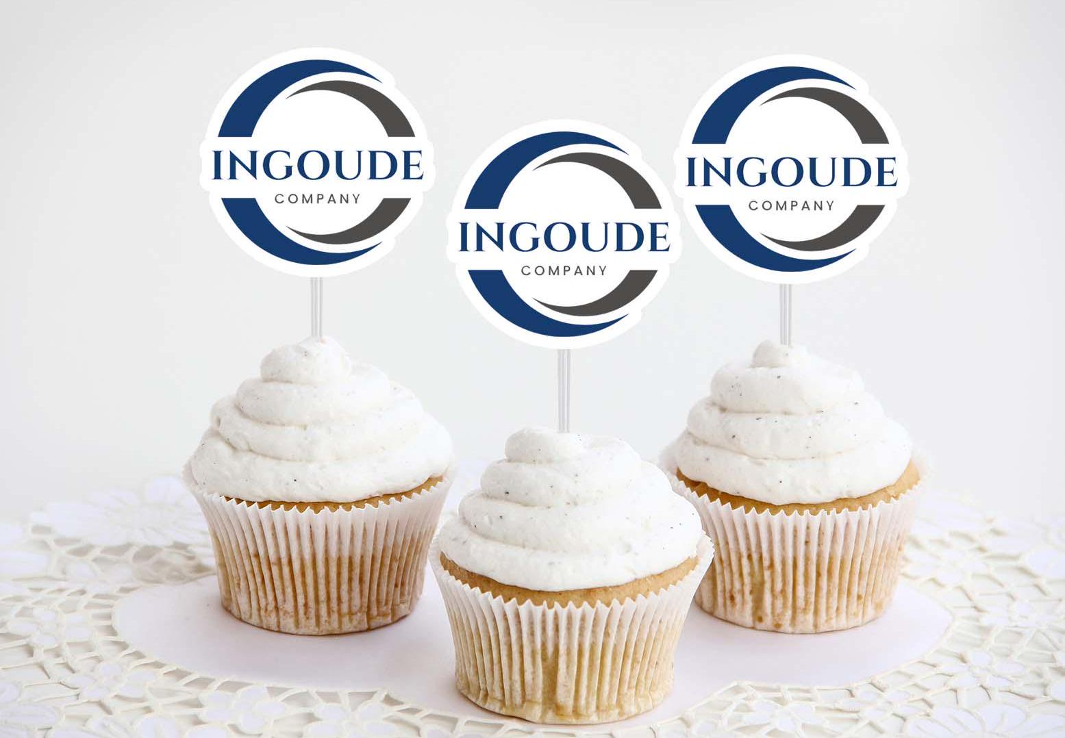 Custom Logo Cupcake Toppers, Branded Business Cupcake Picks, Corporate ...