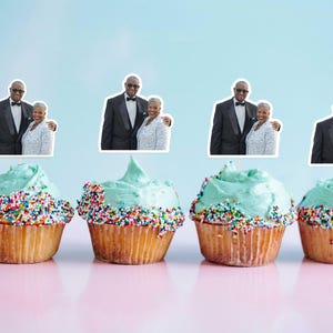 Custom Photo Cupcake Toppers for Couples, Wedding Engagement ...