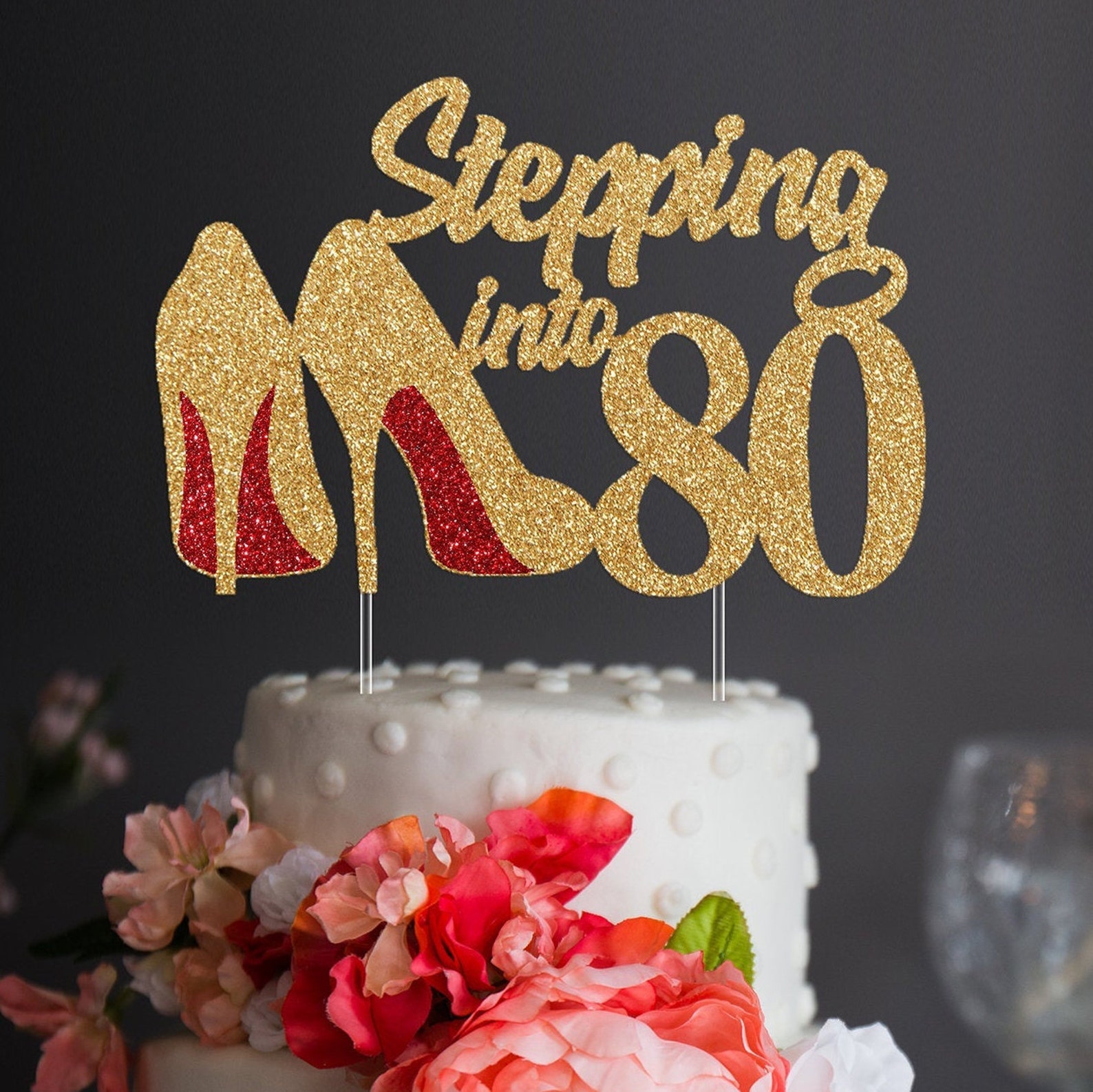 80th Birthday Cake Topper Milestone Birthday 80th Birthday - Etsy