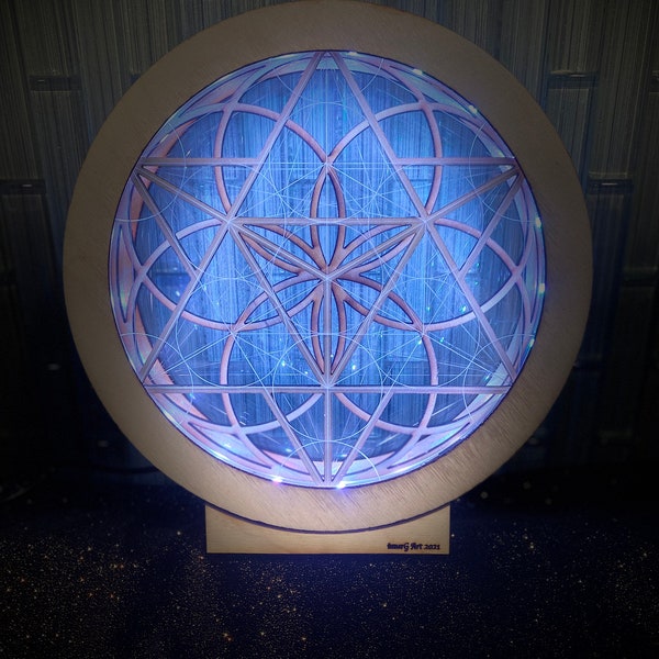 Sacred Geometry Lamp - Etsy