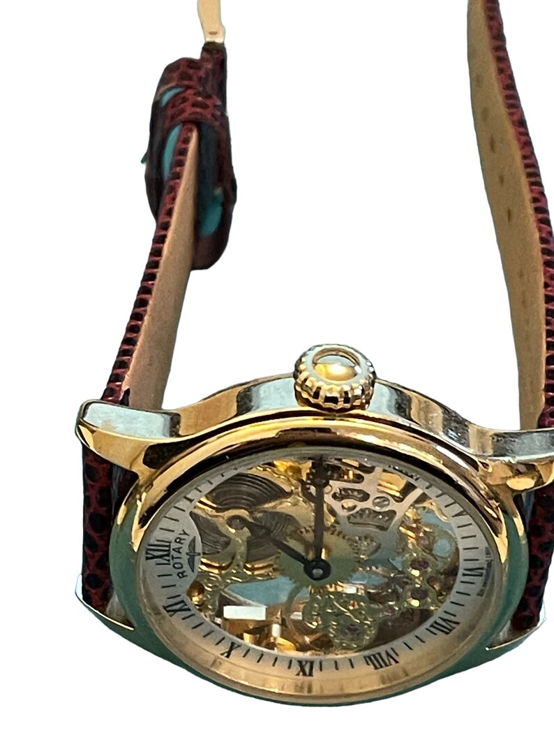 Rotary Mechanical Skeleton Mens Watch Used Ex Demo - Etsy