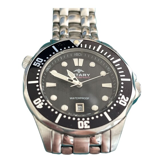 Rotary mens Aquaspeed divers watch quartz - Gem