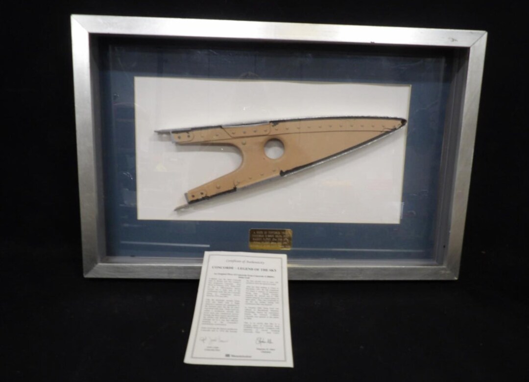 Concorde Section of Aircraft Wing Section Framed Original Piece of ...