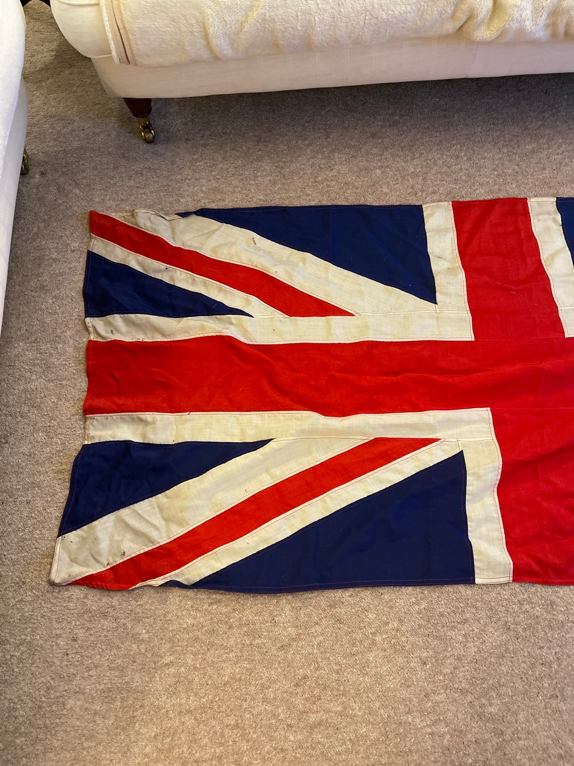 Union jack Nautical flag WW2 era Panel Stitched Union flag | Etsy
