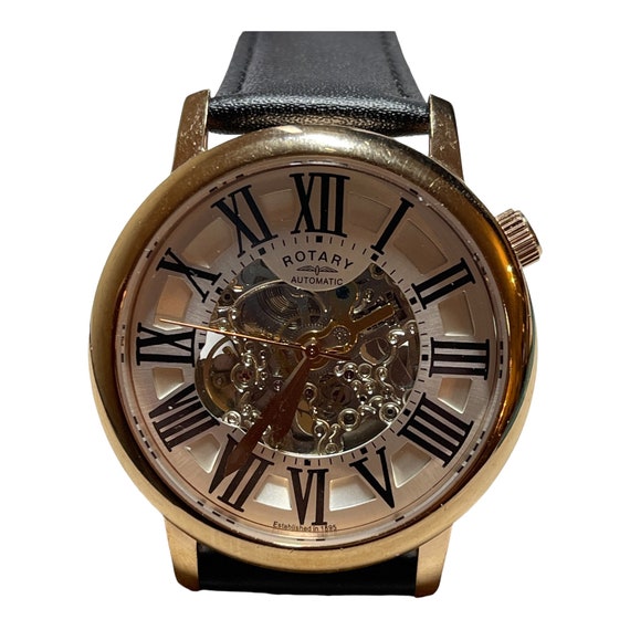 Rotary Automatic skeleton Watch goldplated - Gem