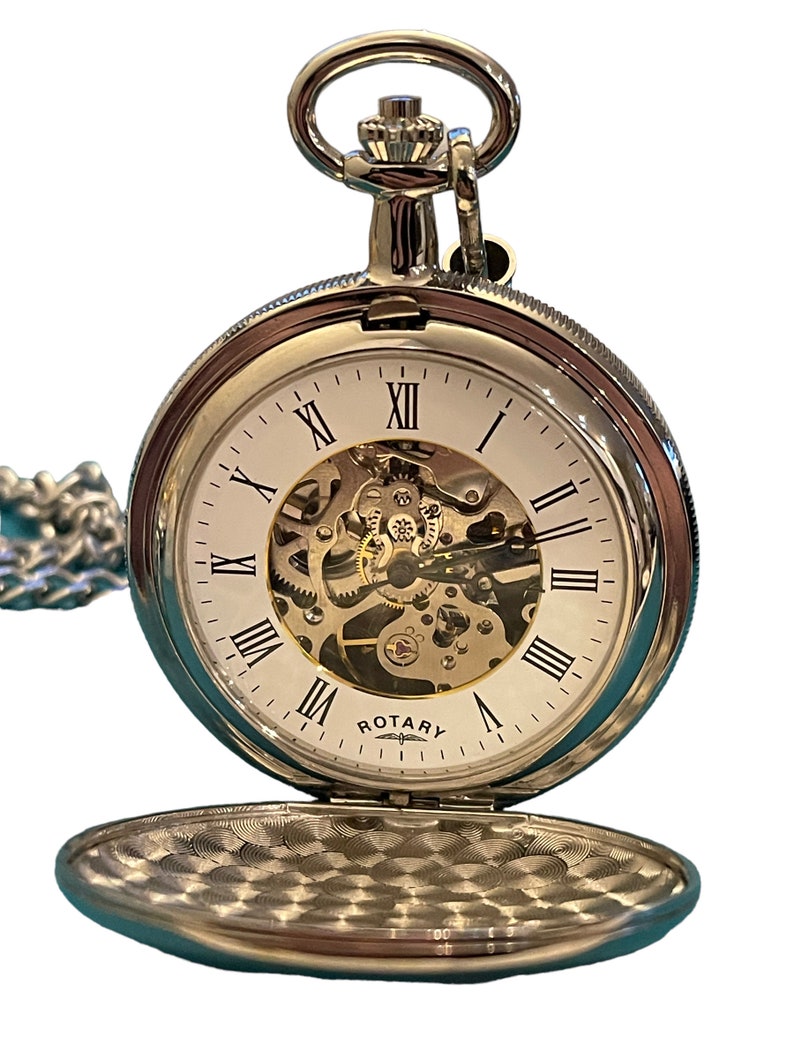 Rotary Full Hunter Pocket Watch - Etsy