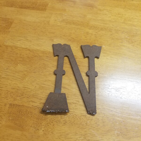 Metal Letter N - Etsy