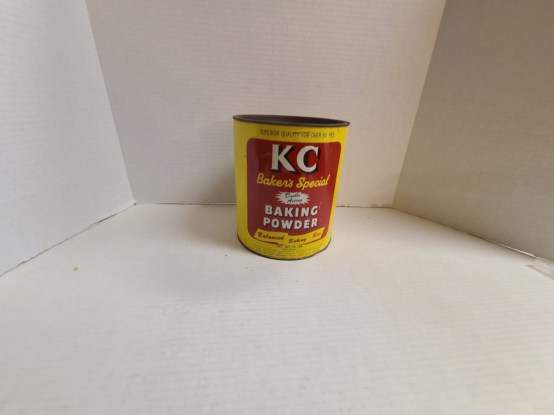 Old Large KC Baking Powder Tin - Etsy