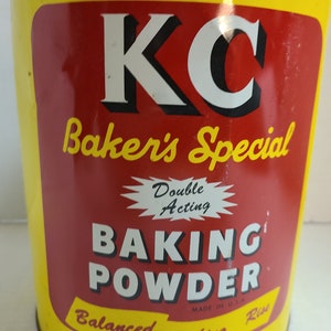 Old Large KC Baking Powder Tin - Etsy