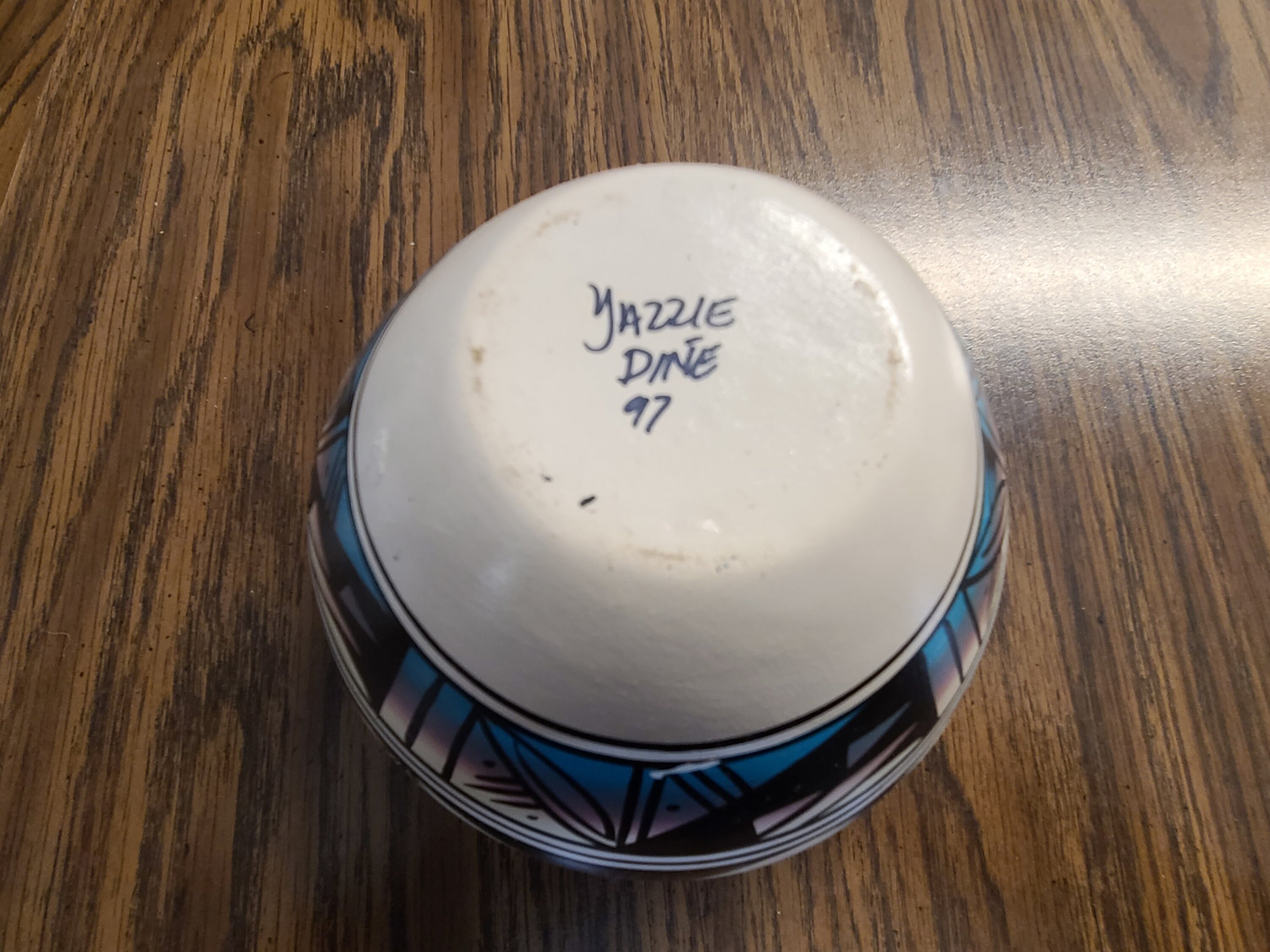Vintage Native American Navajo Pottery Handpainted Signed - Etsy