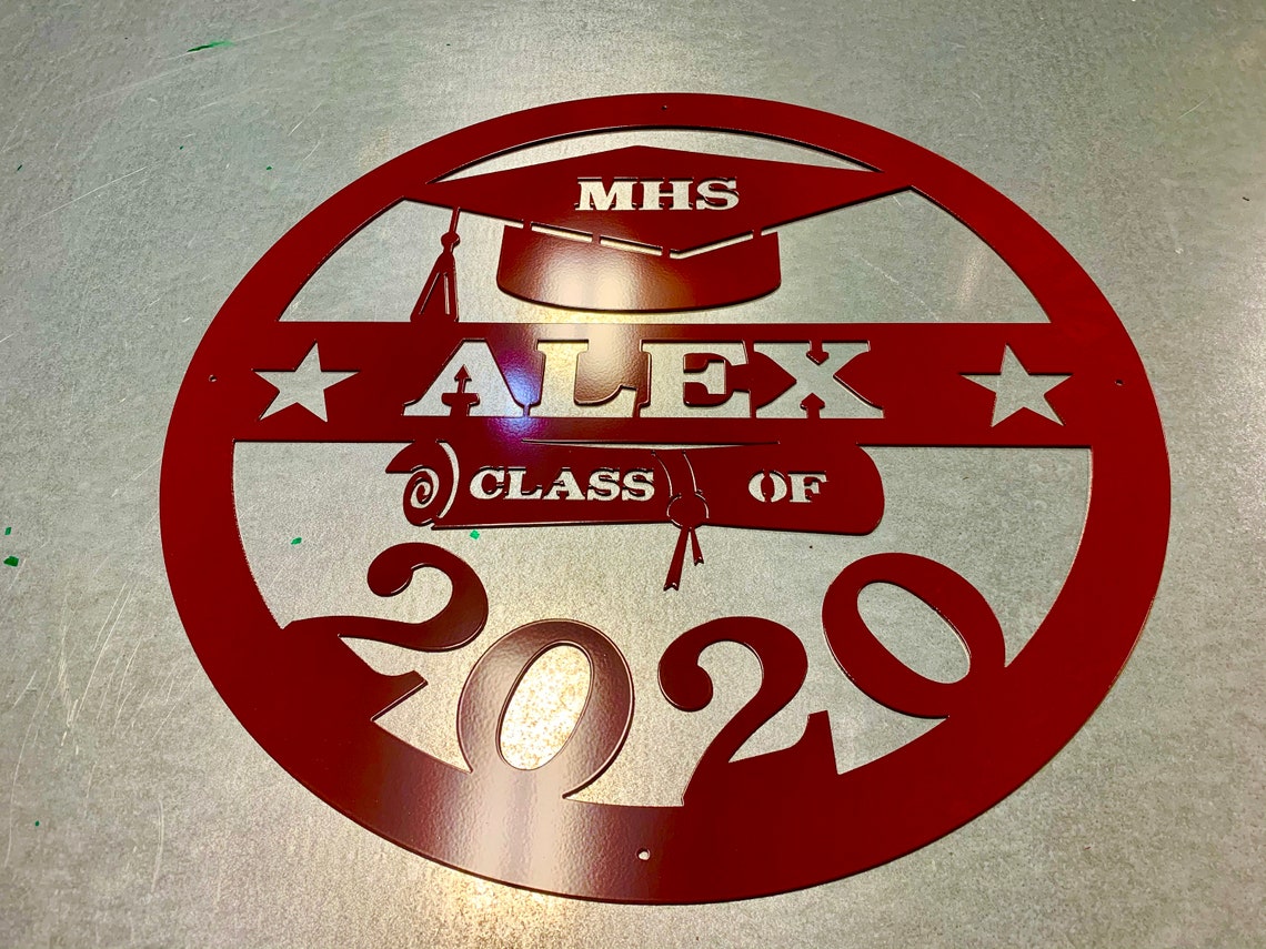 Graduation Sign or Plaque DXF Cut File for Plasma, Laser, or Engraving ...