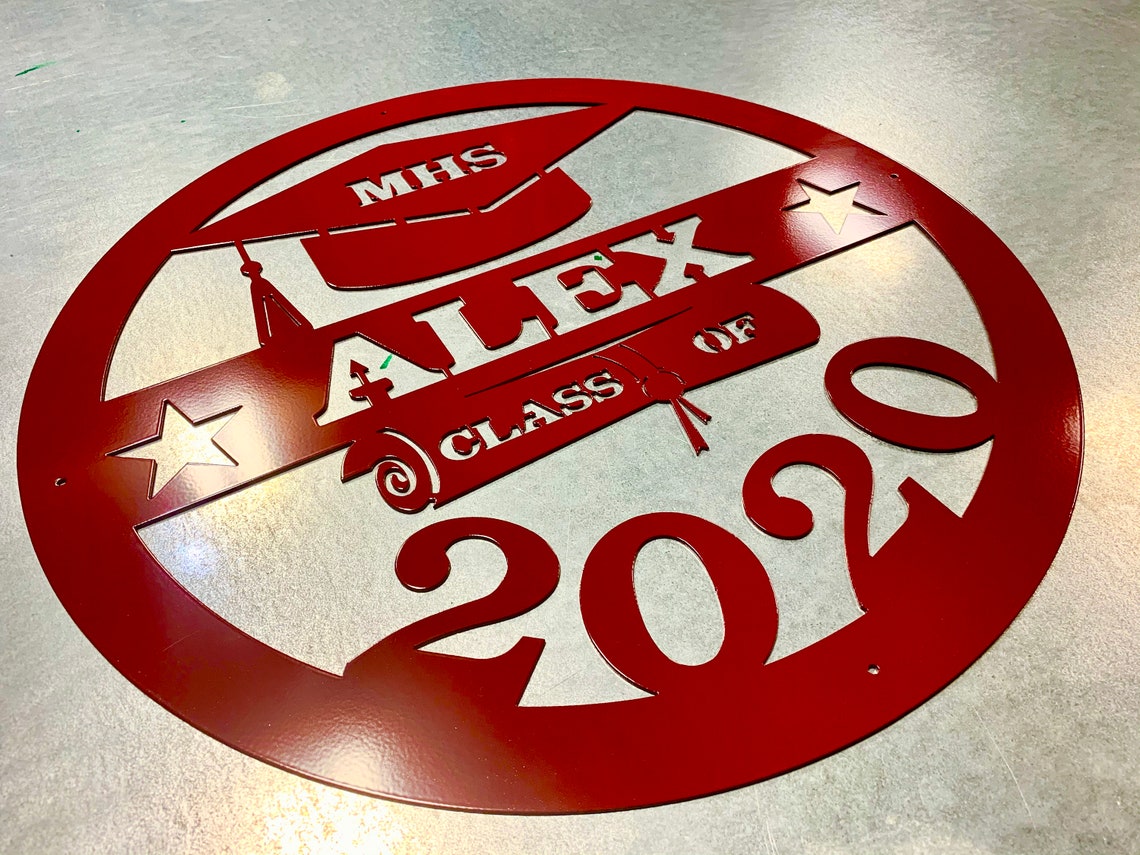 Graduation Sign or Plaque DXF Cut File for Plasma, Laser, or Engraving ...