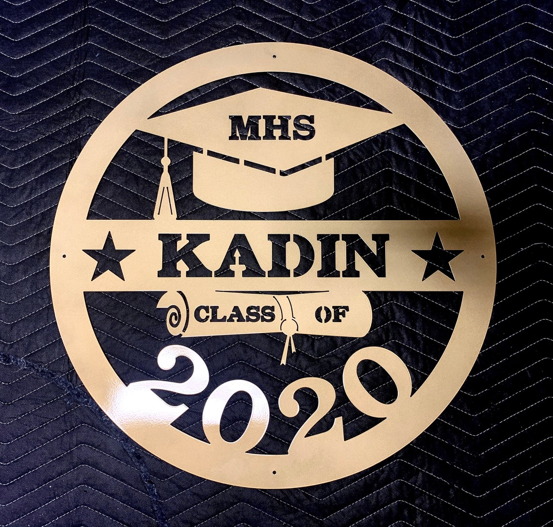 Graduation Sign or Plaque DXF Cut File for Plasma, Laser, or Engraving ...