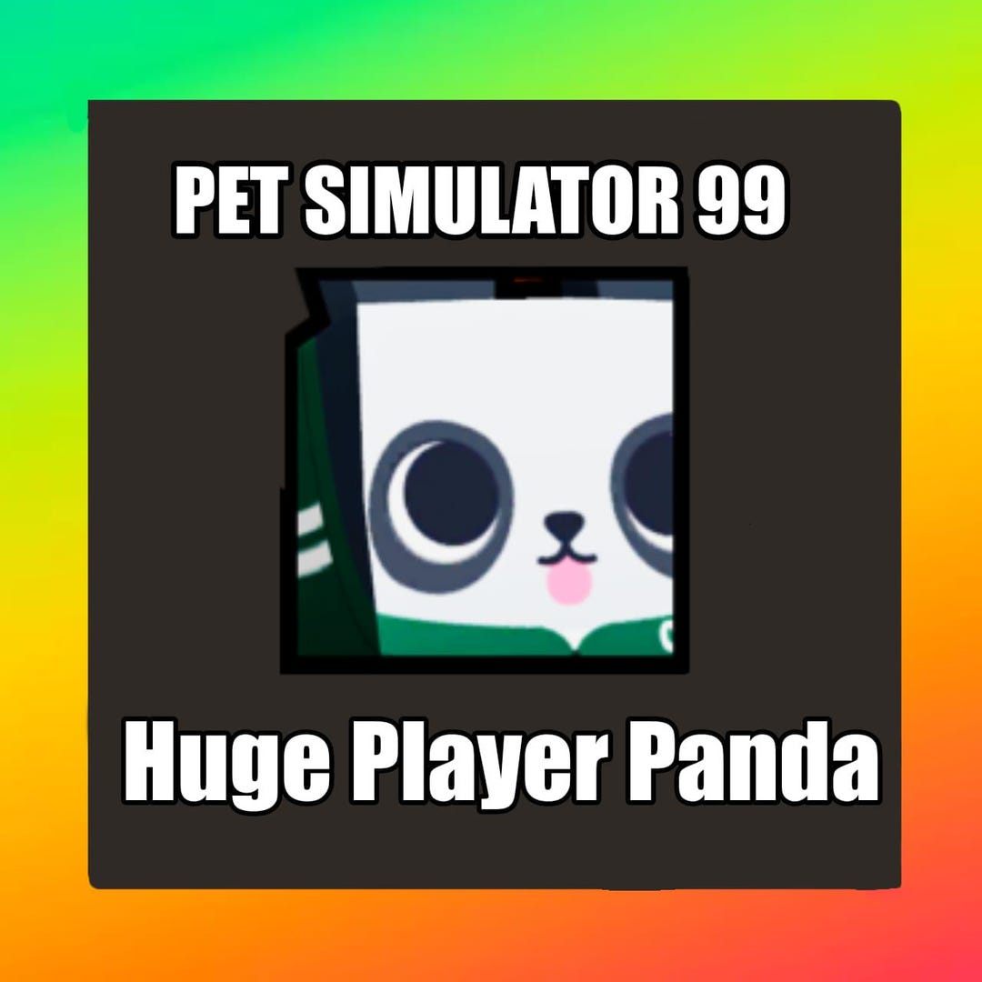Ps99 | Pet Simulator 99 - Huge Player Panda - Etsy