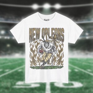 New Orleans Football Shirt, Graphic Tees, Skeleton Shirt, Merch Tee ...