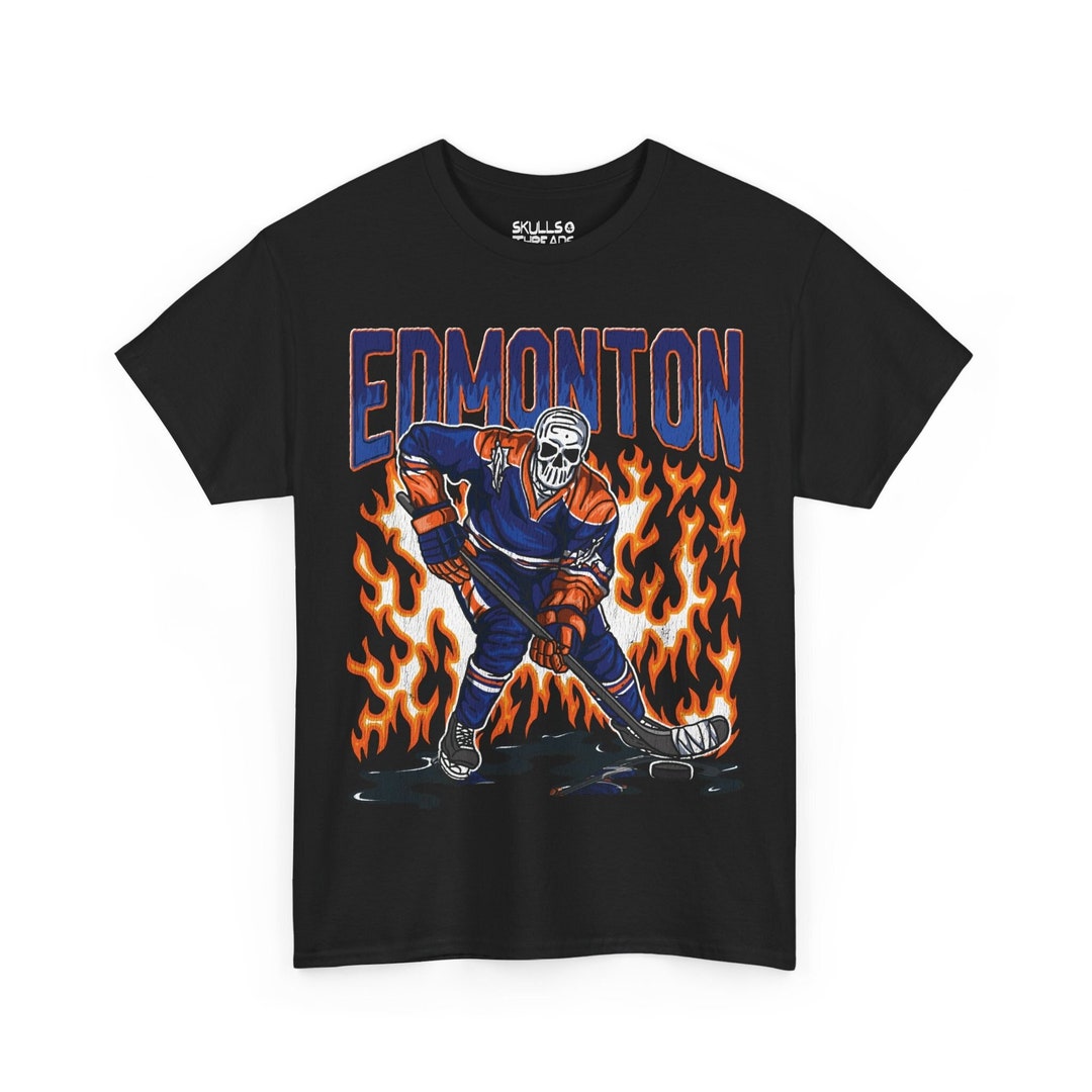 Edmonton Hockey Shirt - Graphic Tees - Skeleton Shirt - Merch Tee ...