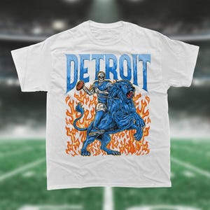 Detroit Football Shirt - Graphic Tees - Skeleton Shirt - Merch Tee ...
