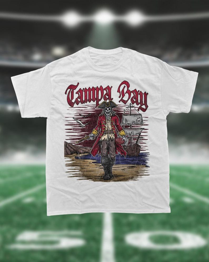 Tampa Bay Football Shirt, Buccaneers Bootleg Shirt, Retro Graphic Shirt ...