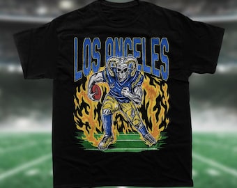 Los Angeles Football Shirt, Graphic Tees, Skeleton Shirt, Merch