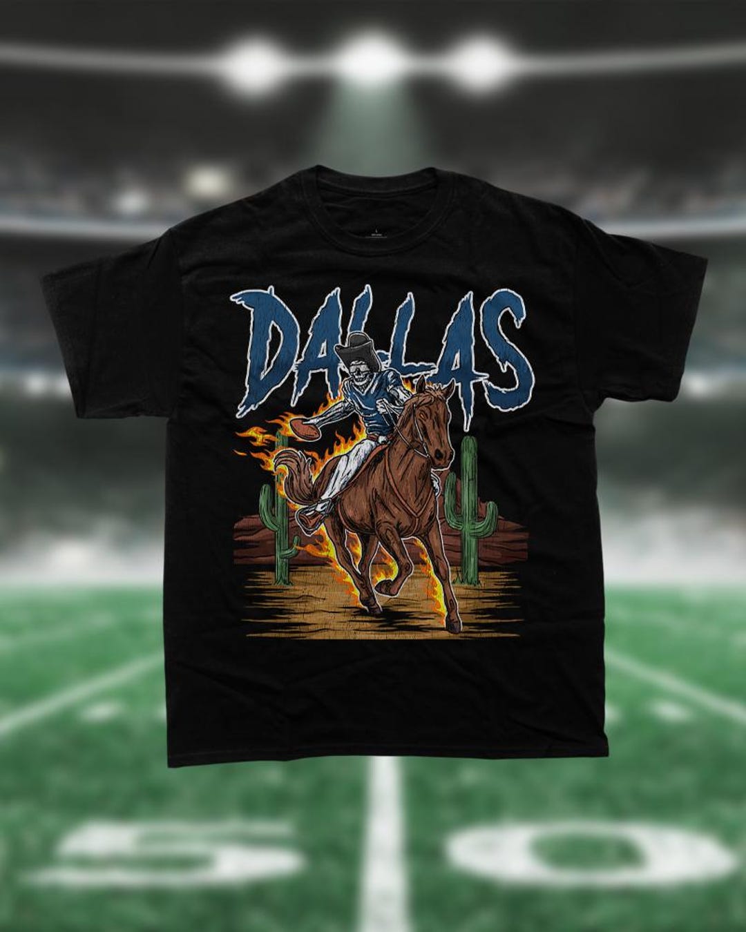 Dallas Football Shirt, Texans Tees, Skeleton Shirt, Merch Tee, Gift ...