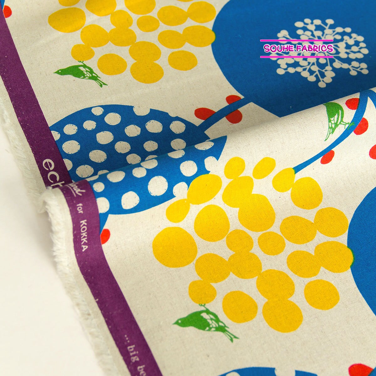 Japanese Cotton Linen Canvas Fabric Echino by Etsuko Furuya | Etsy