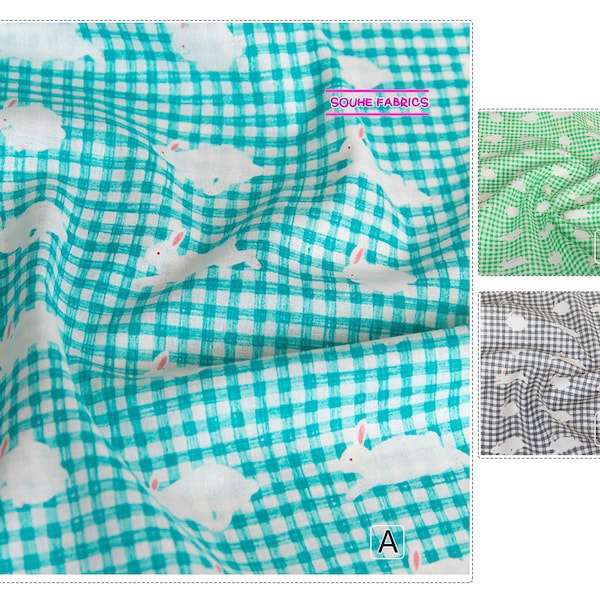 Rabbit Fabric - Etsy