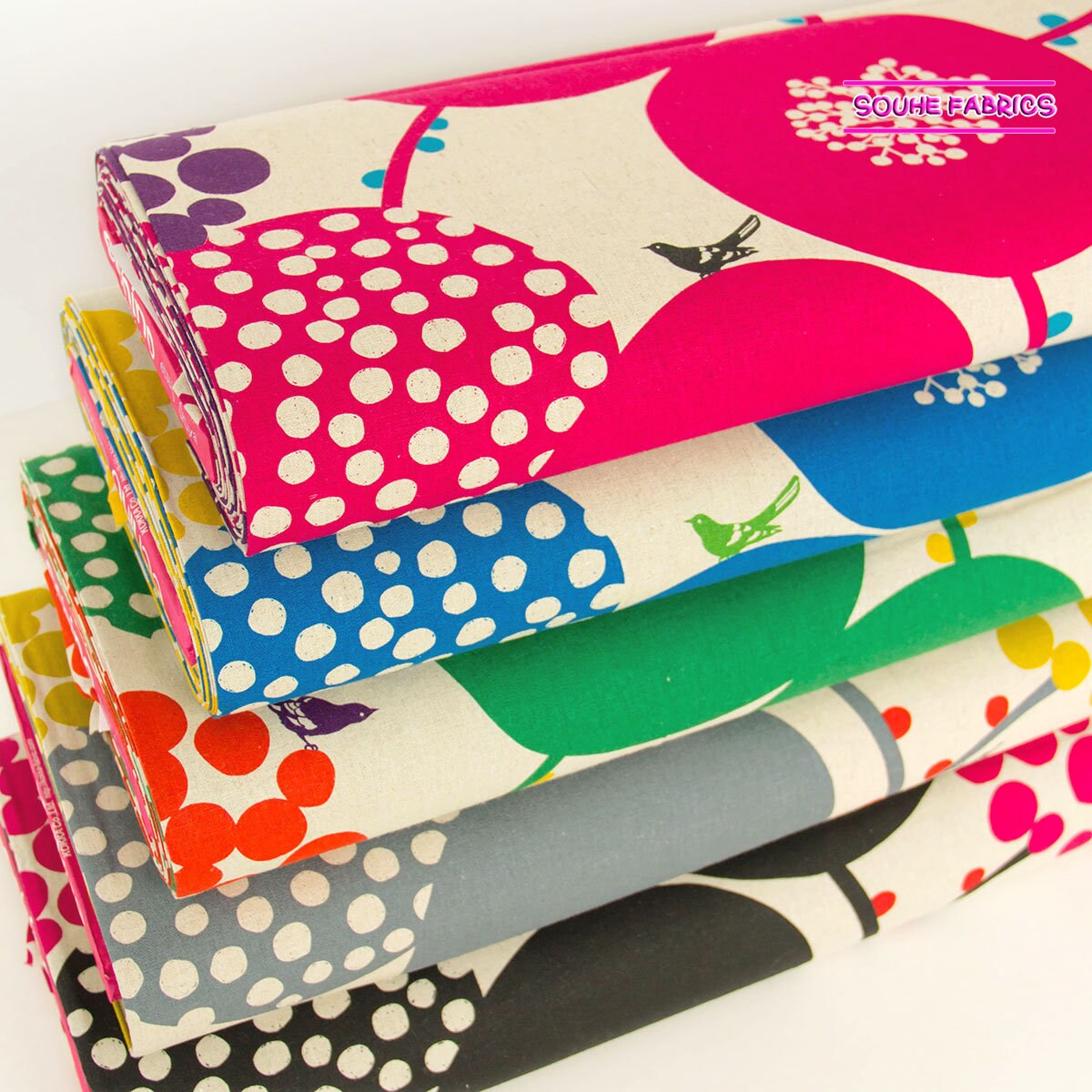 Japanese Cotton Linen Canvas Fabric Echino by Etsuko Furuya | Etsy