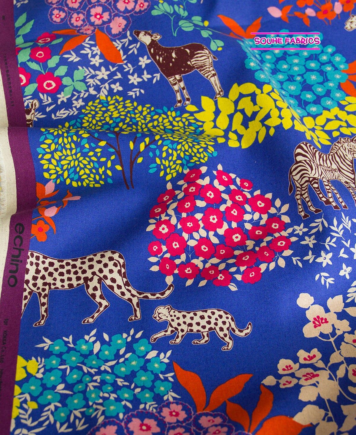 Japanese Cotton Linen Canvas Fabric Echino by Etsuko Furuya - Etsy