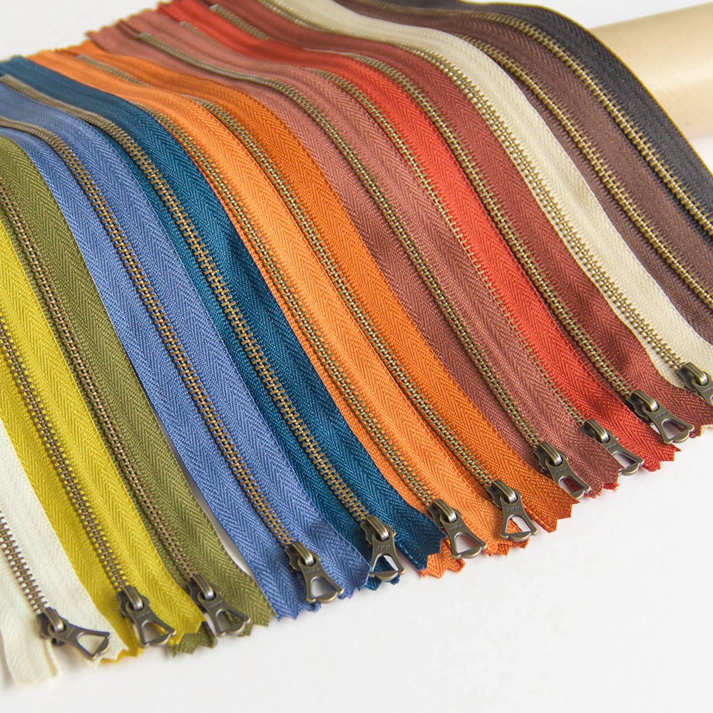 1pcs YKK 3 Antique Brass Metal Zipper Close-end Non Lock Bag | Etsy