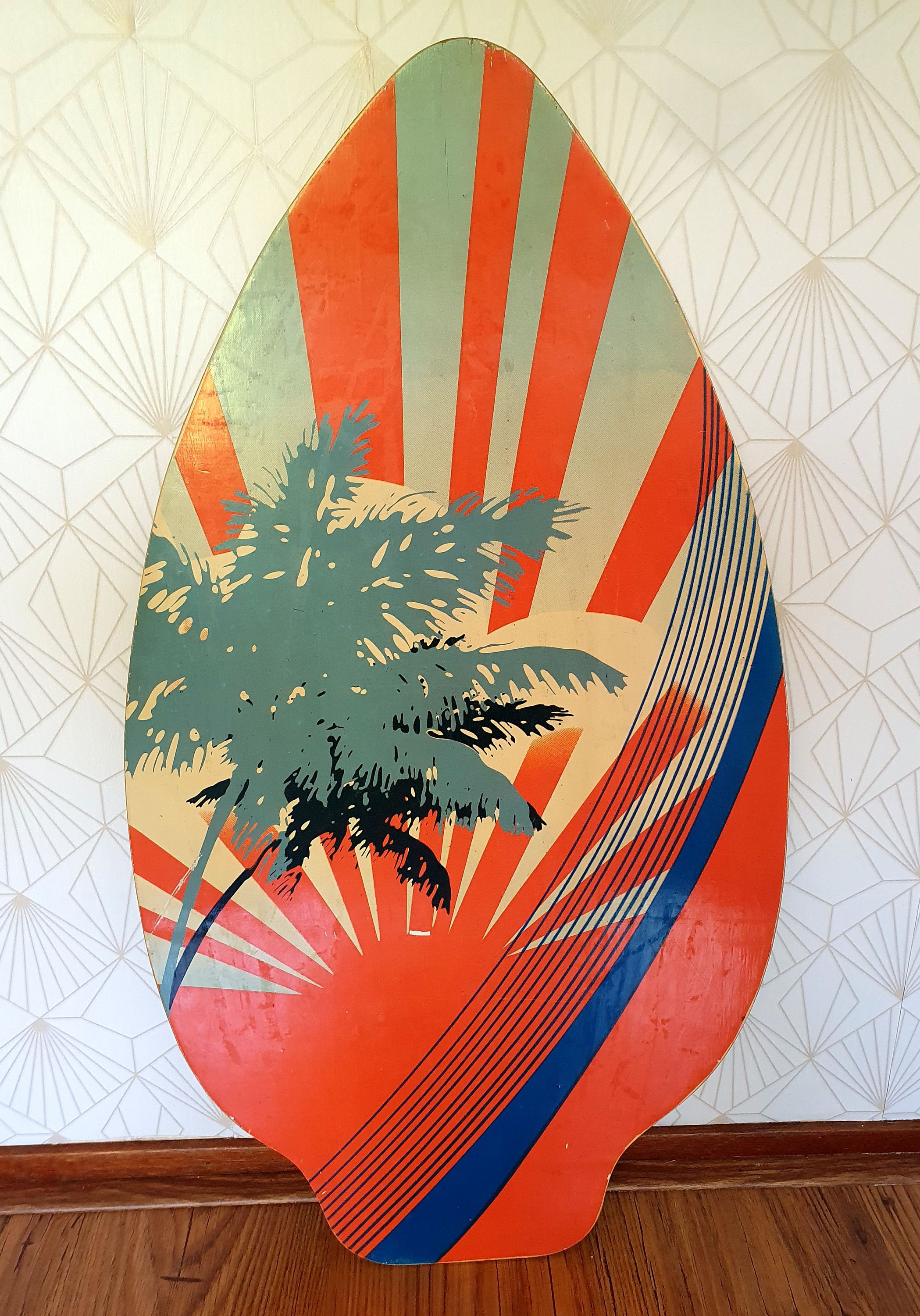 Vintage Wooden Boogie Board Skim Board Body Board - Etsy