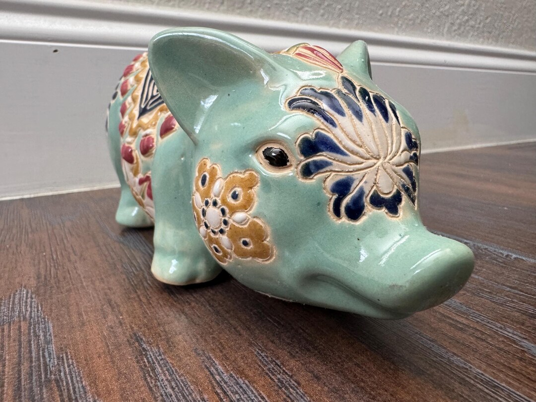 Ceramic Sculpture Pig Sculpture Piglet Ceramic Decoration Home Decor ...
