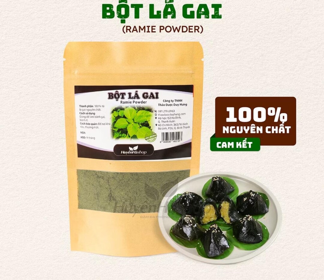 Ramie Leaves Powder: Natural Vietnamese Cake Coloring (100g) - Etsy