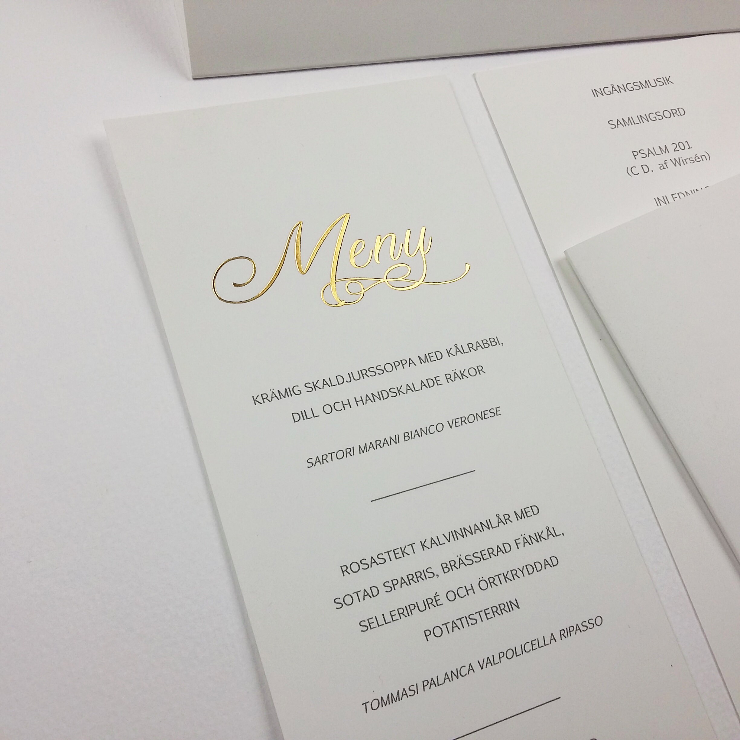 Personalized Menu Card Gold Glitter White Menus Formal | Etsy