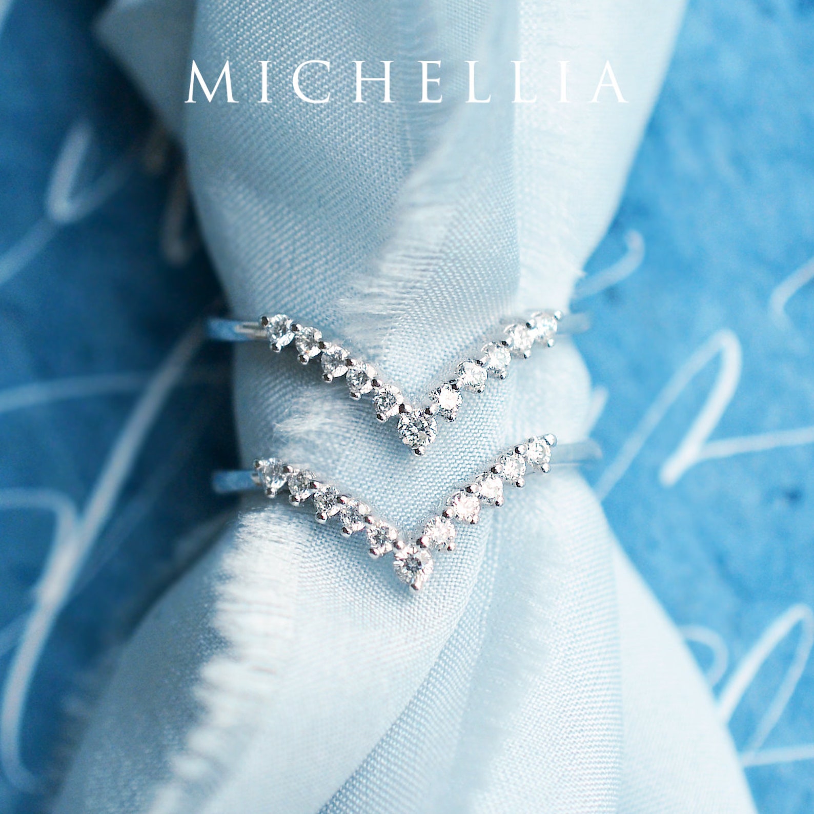 Elise Diamond Wedding Band, Curved Chevron Diamond Band, Curved ...