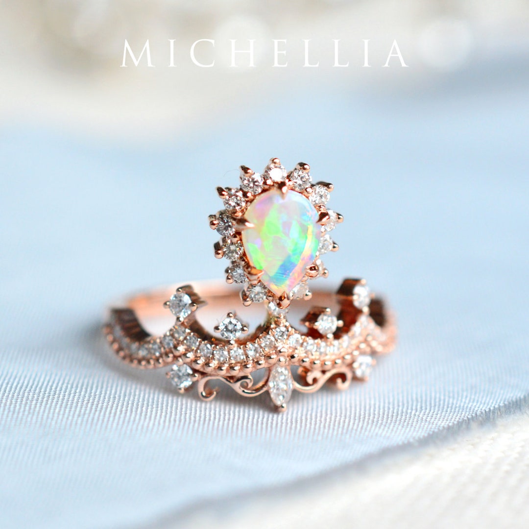 Angelique Australian Opal Engagement Ring, Guardian Angel Chandelier ...