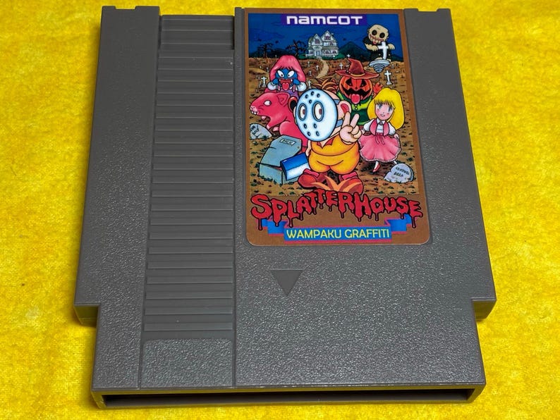 Splatterhouse Wanpaku Graffiti NES Nintendo English Translated - Etsy