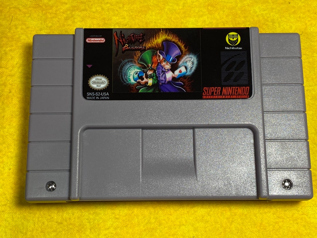 Nightmare Busters - USA English - for Super Nintendo SNES Game - Etsy