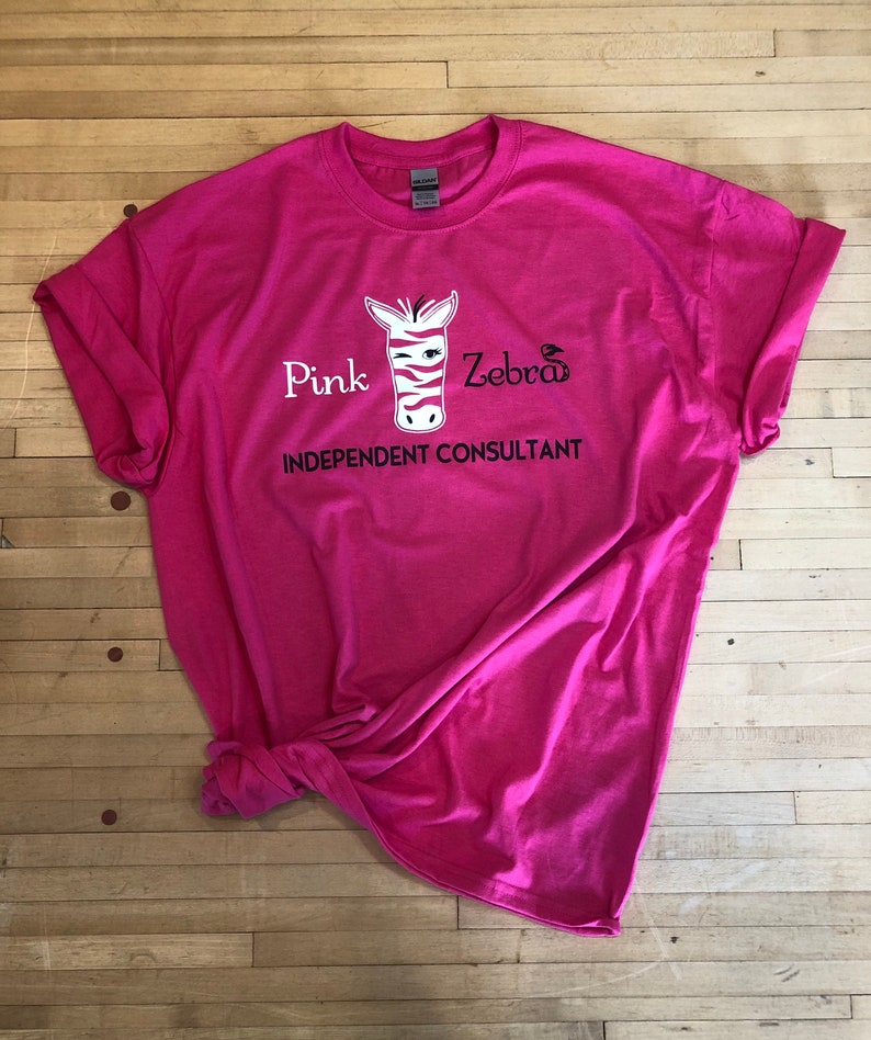 Pink Zebra Independent Consultant Full Size Logo T-shirt - Etsy